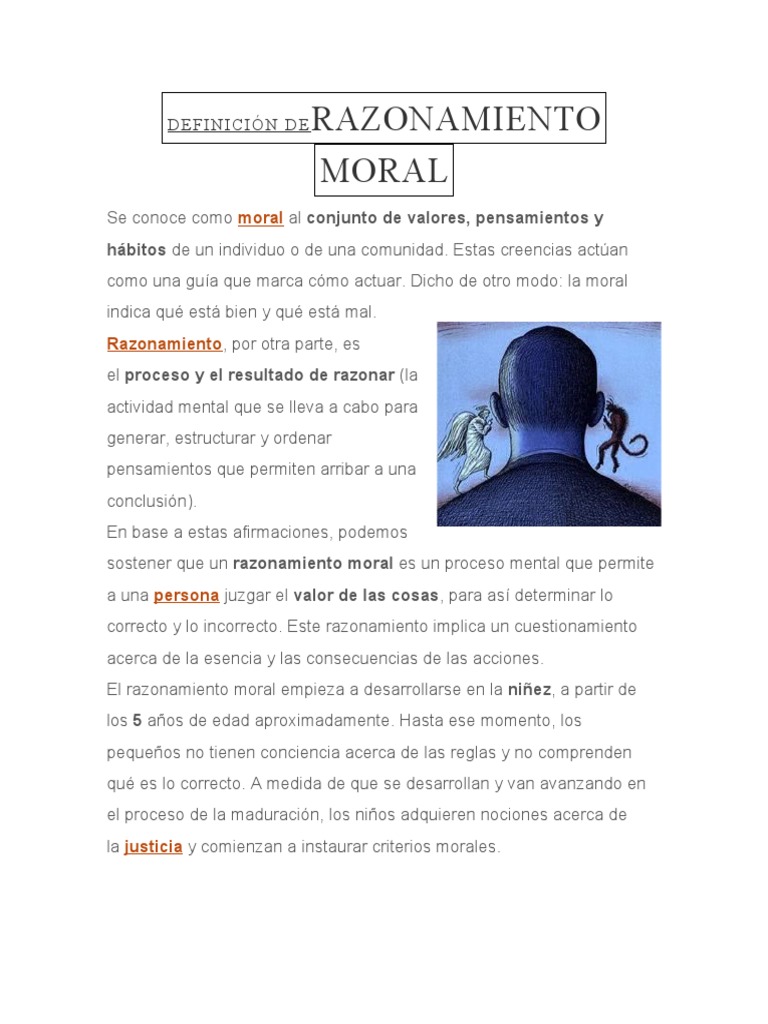 Definición de Moral | PDF