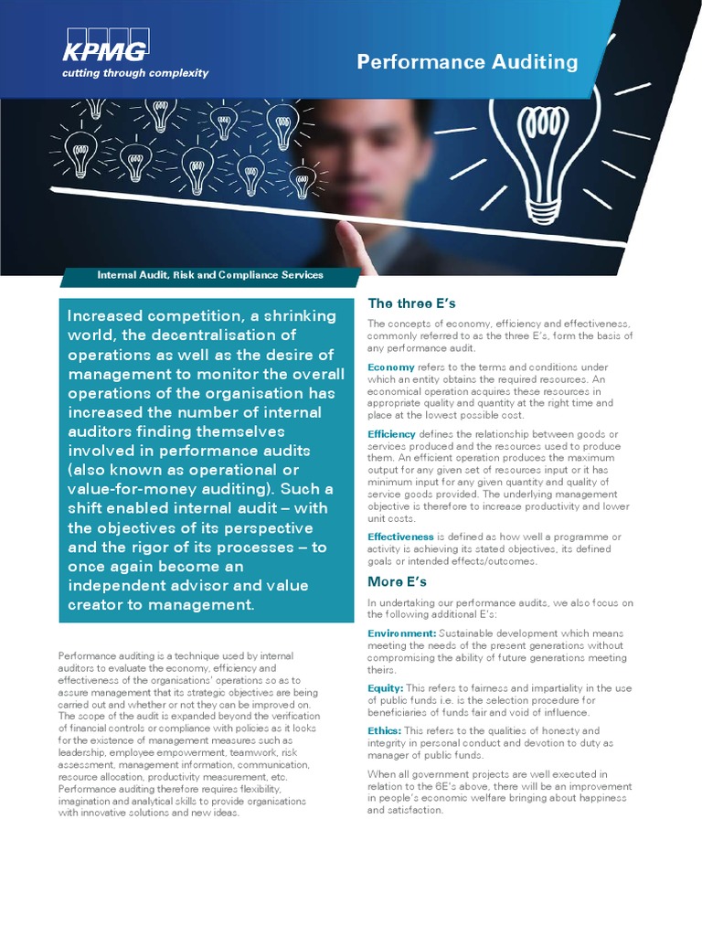 Performance-Auditing KPMG | PDF | Internal Audit | Audit
