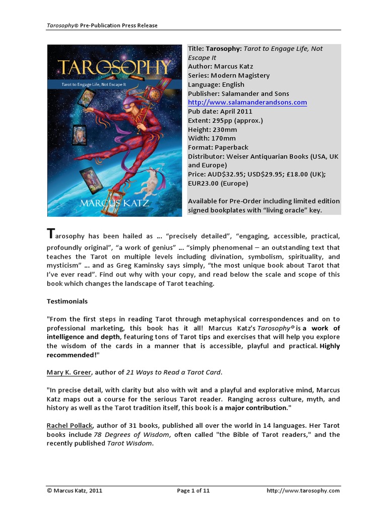 Escape It: Tarosophy | PDF | Major Arcana | Tarot