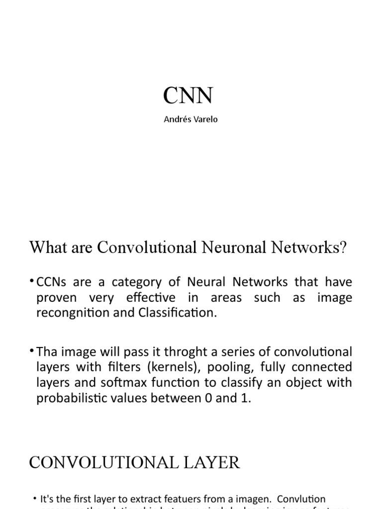 Slides CNN | PDF | Machine Learning | Futurology