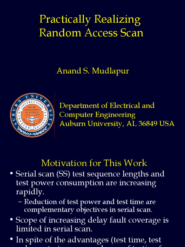 Practically Realizing Random Access Scan | PDF | Logic Gate ...