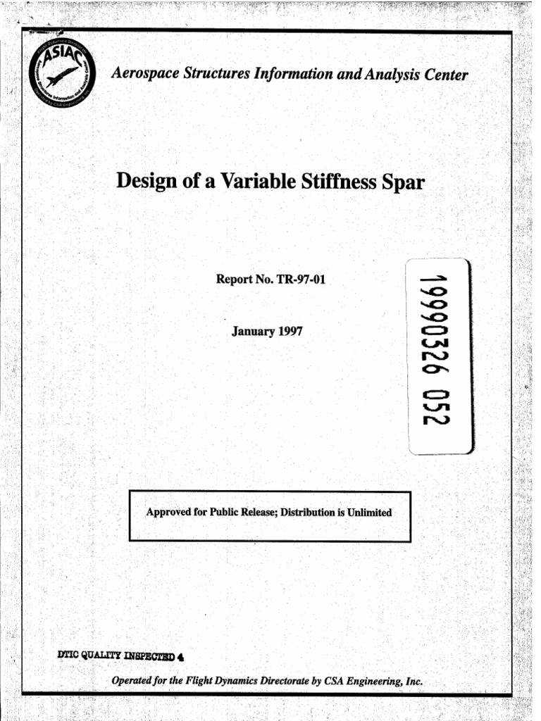 Design of A Variable Stiffness Spar PDF | PDF | Stress (Mechanics ...