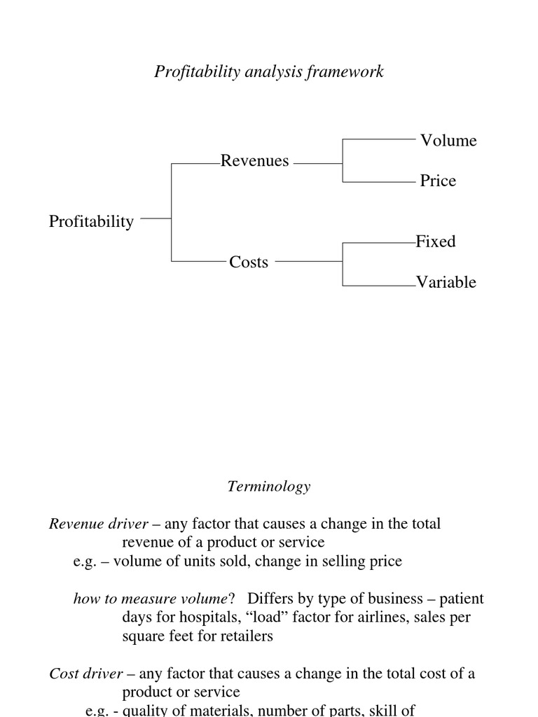 Profitability Analysis Framework Guide | PDF | Business