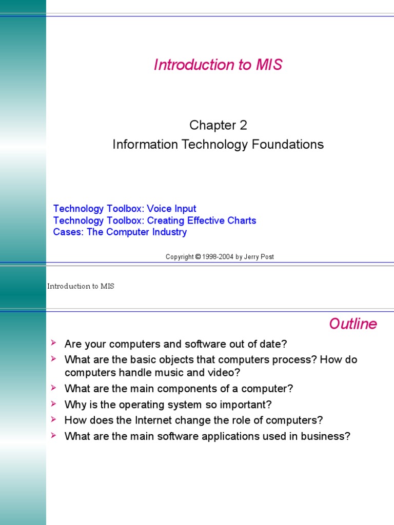 Introduction To MIS: Information Technology Foundations | PDF | Rgb ...