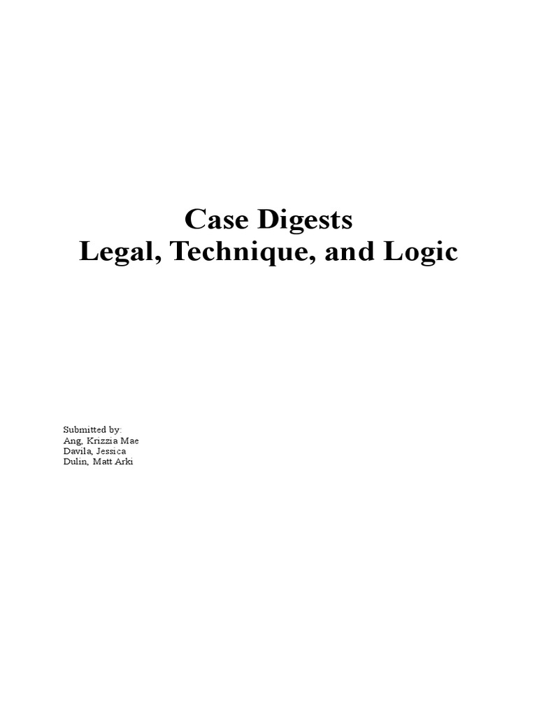 First Half Digests | PDF | Complaint | Prosecutor