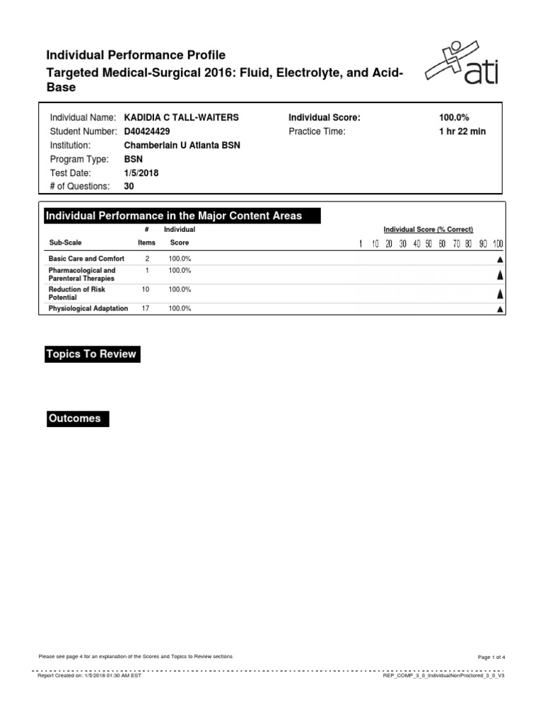 ATI Fluid, Electrolyte, and Acid Base PDF | PDF | Nursing | Evidence ...