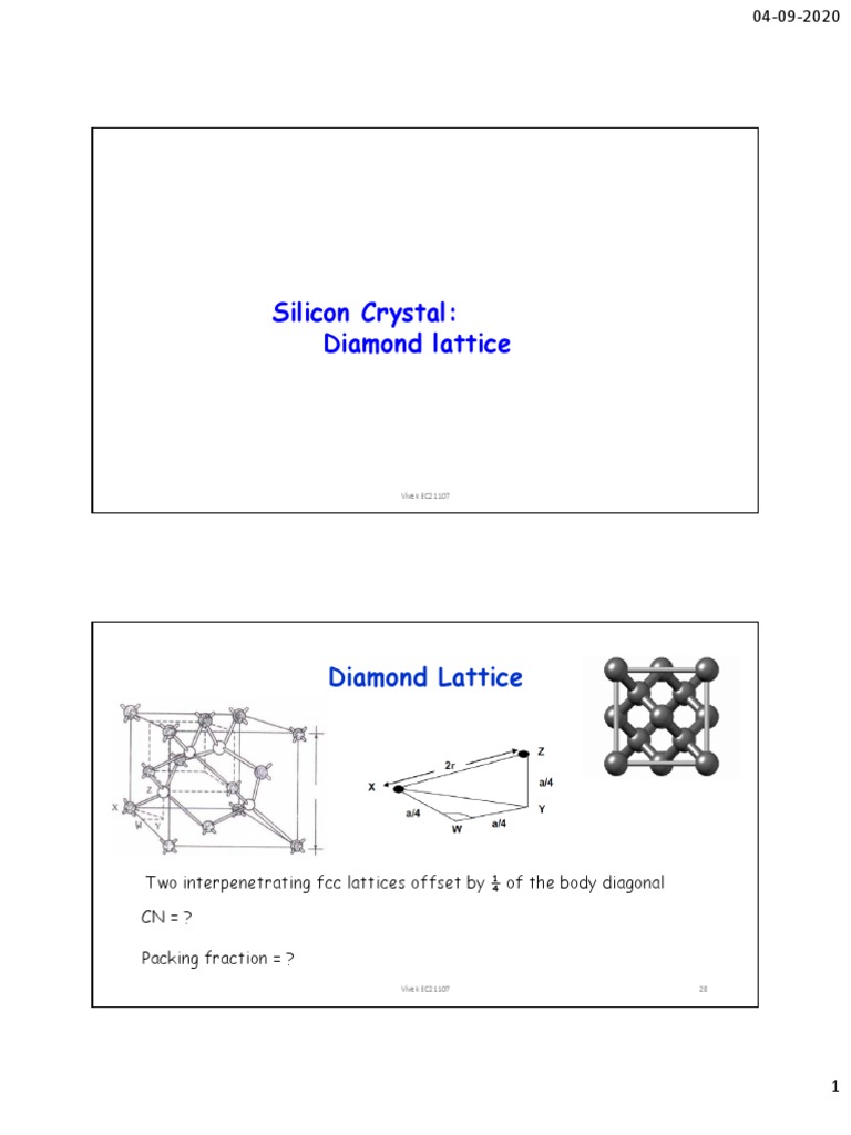 Lecture-1-Introduction-Crystal and Semiconductor Materials - 1B PDF ...