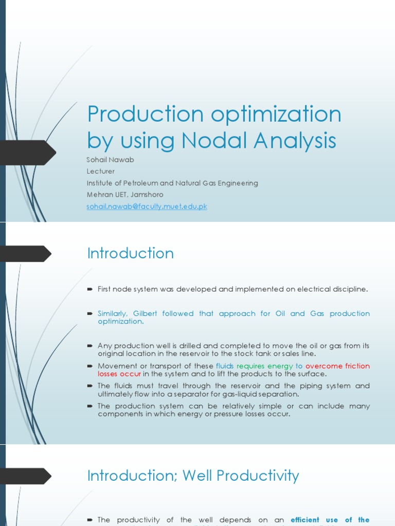 14.production Optimization by Nodal Analysis PDF | PDF | Petroleum ...