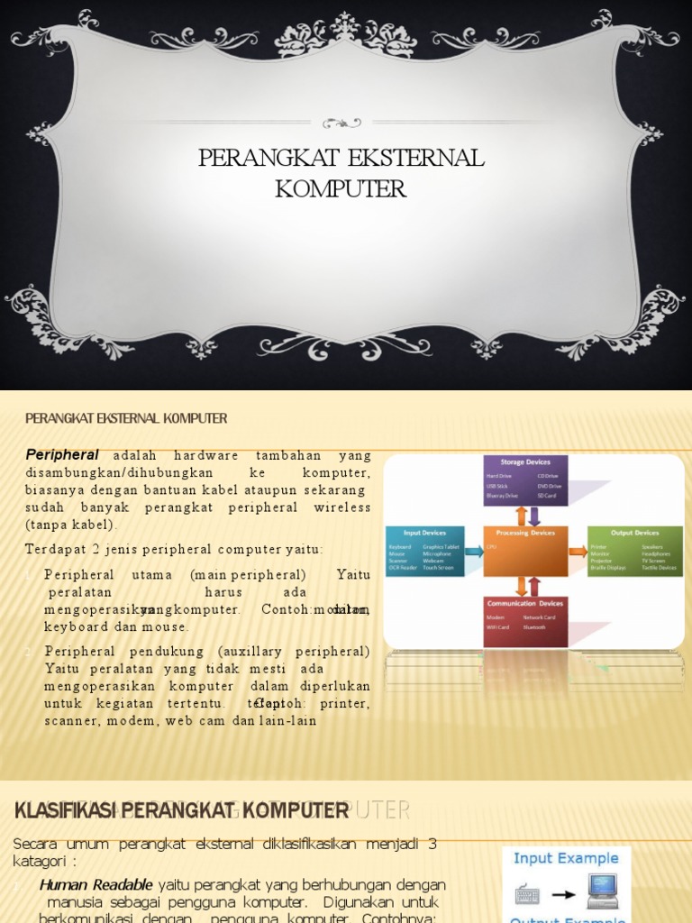 Peripheral Eksternal Komputer | PDF