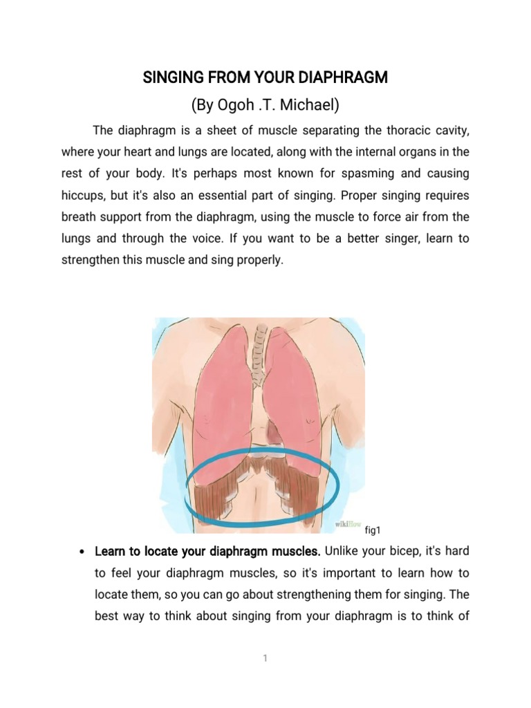 Singing From Your Diaphragm | PDF