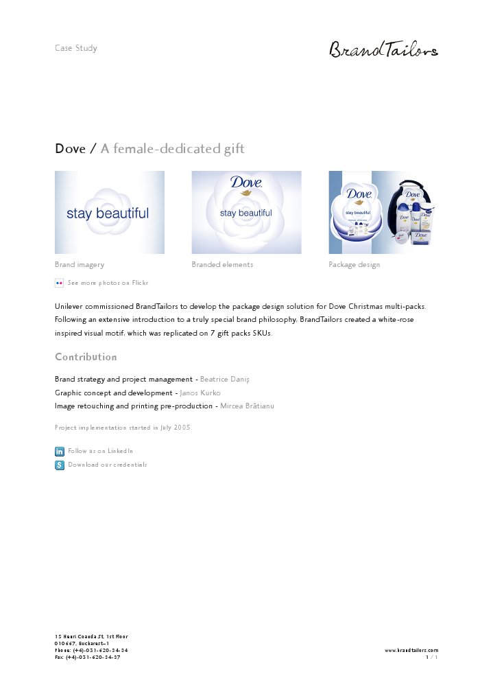 Dove | PDF | Communication Design