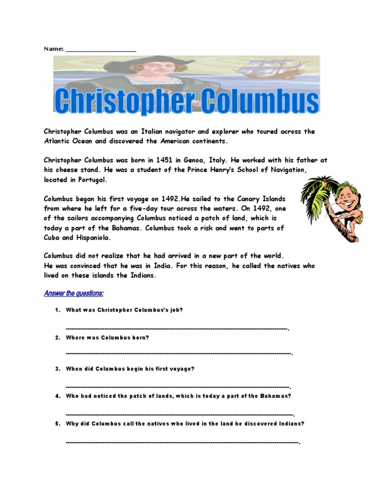 Columbus: Navigator and Discoverer | PDF | Voyages Of Christopher ...