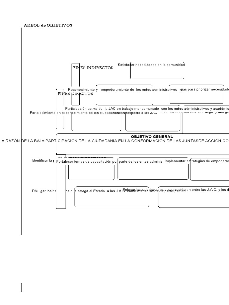 Matriz Marco Lógico, Arbol de Problemas y Objetivos | PDF | Empoderamiento | Science
