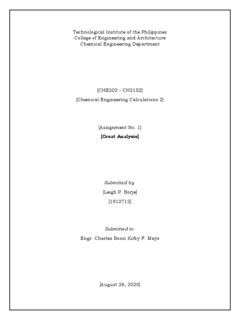 Orsat Analysis Research | PDF | Combustion | Materials