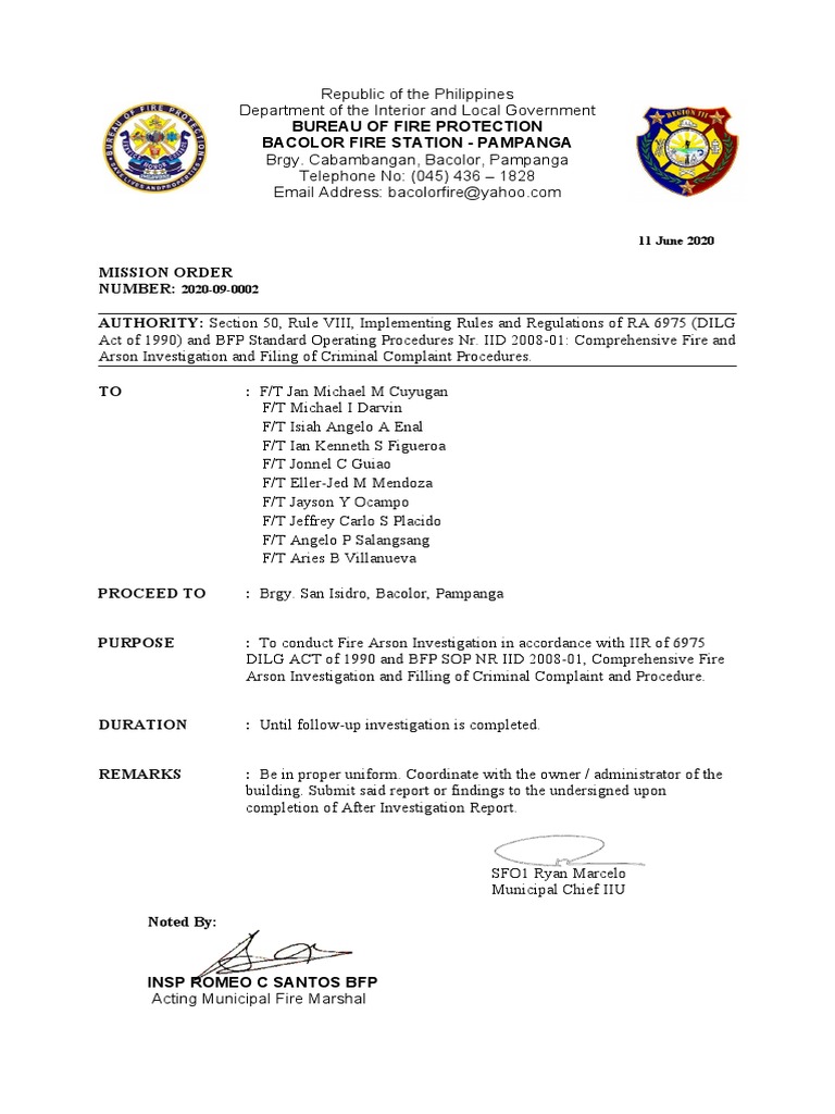 OJT Mission Order Certification Documentation | PDF | National Security ...