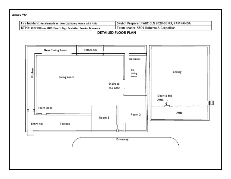 Residential Fire Floor Plan | PDF
