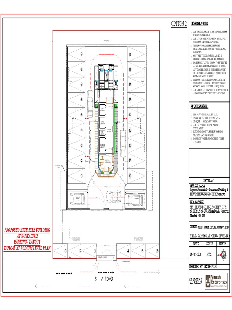 Podium Level Parking Layout Plan | PDF | Buildings And Structures ...