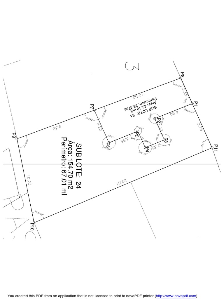 PROPUESTA DE SUBDIVISION Model | PDF