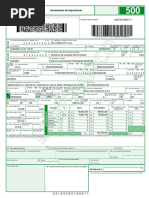 Formato 600 Declaración de Exportación | PDF | aduana | Comercio