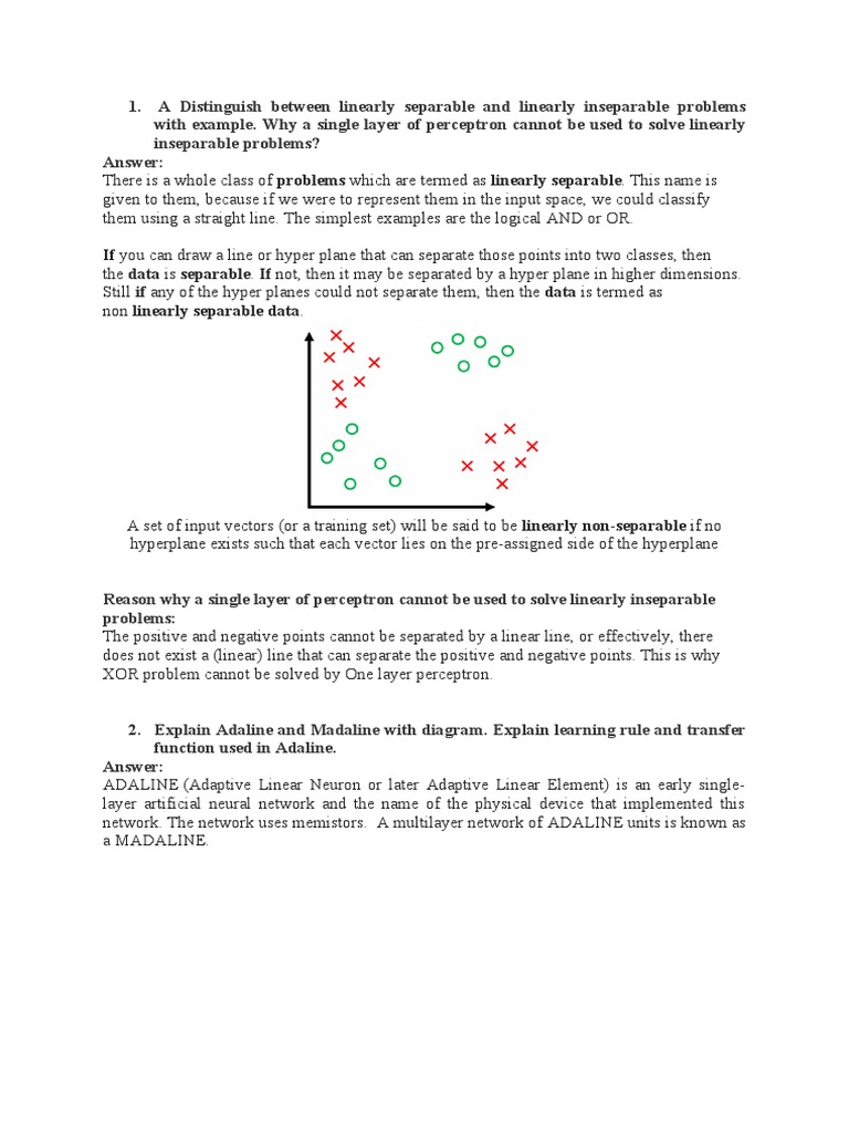 A Distinguish Between Linearly Separable and Linearly Inseparable ... A Distinguish Between Linearly Separable and Linearly Inseparable ...