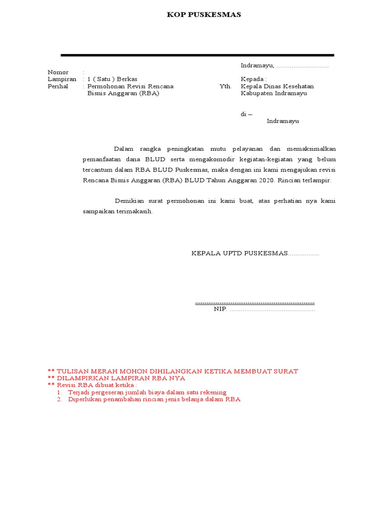 Revisi RBA BLUD Puskesmas 2020 | PDF | Bisnis