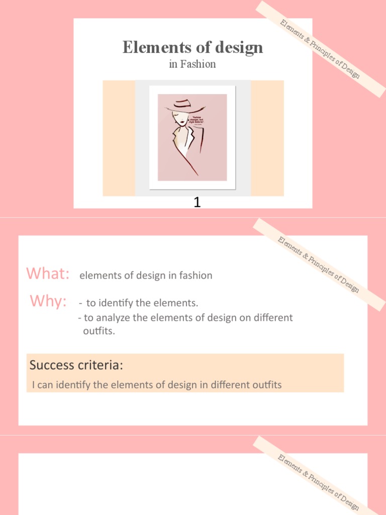 Fashion Design Elements Explained | PDF | Learning | Communication