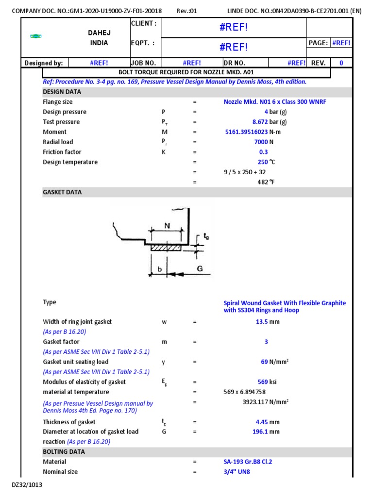 Bolt Torque As Per ASME PCC 1 M | PDF | Continuum Mechanics ...