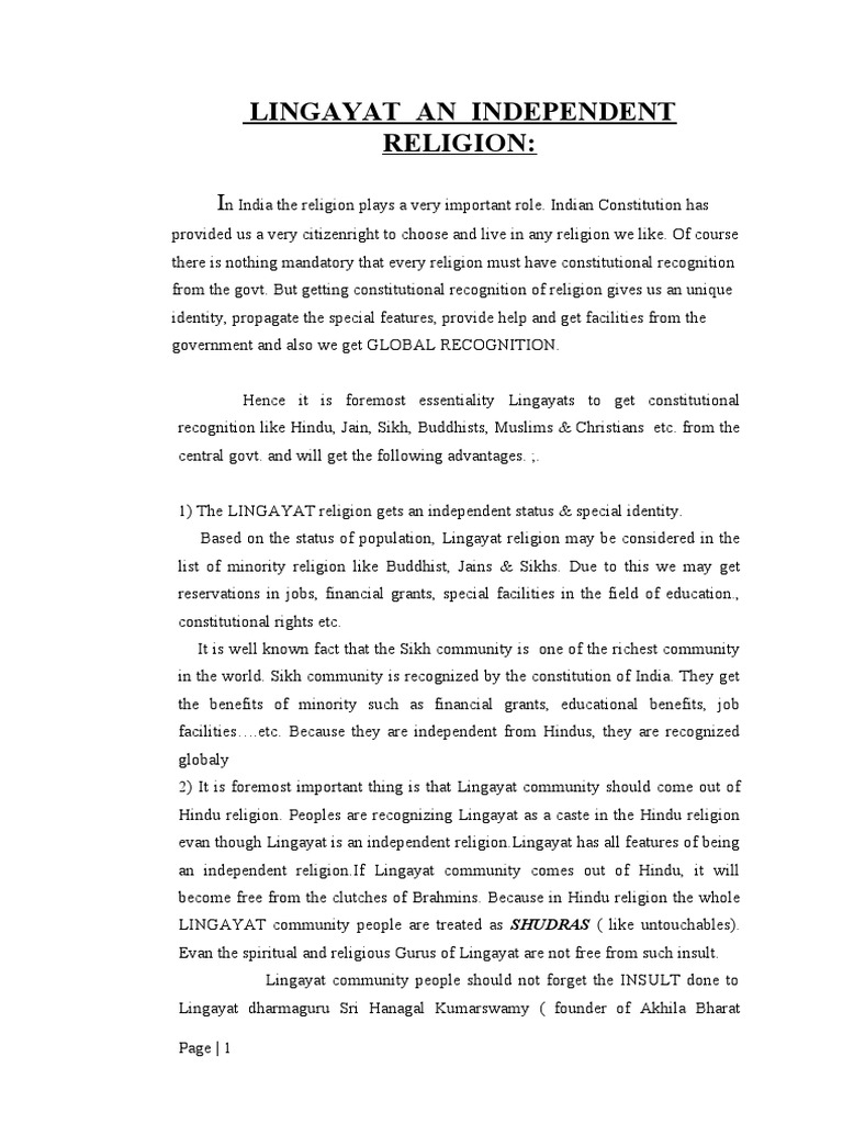 LINGAYAT BOOK.6988ce1a | PDF | Indian Religions | Sikhism