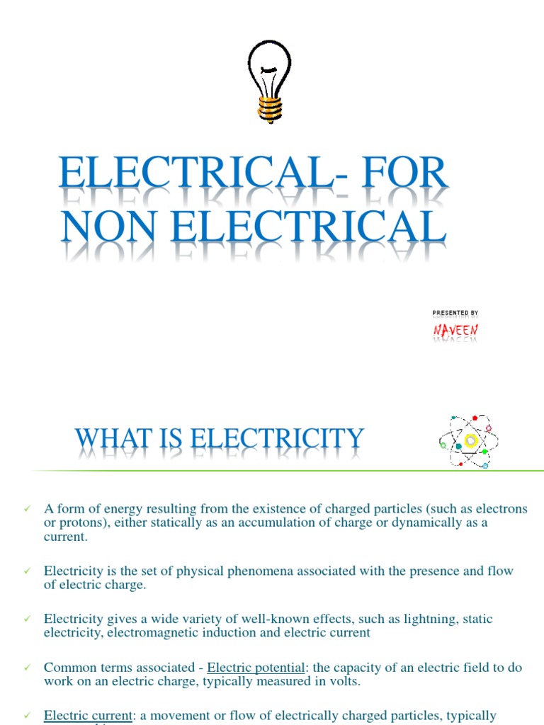 Electrical For Non-Electrical Engineers | Download Free PDF | Lightning ...
