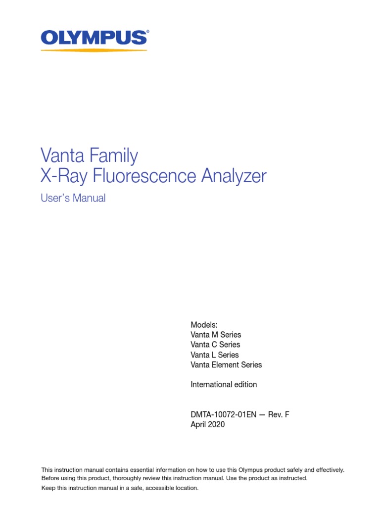 VANTA PMI Operating Manual PDF | PDF | Electromagnetic Compatibility ...