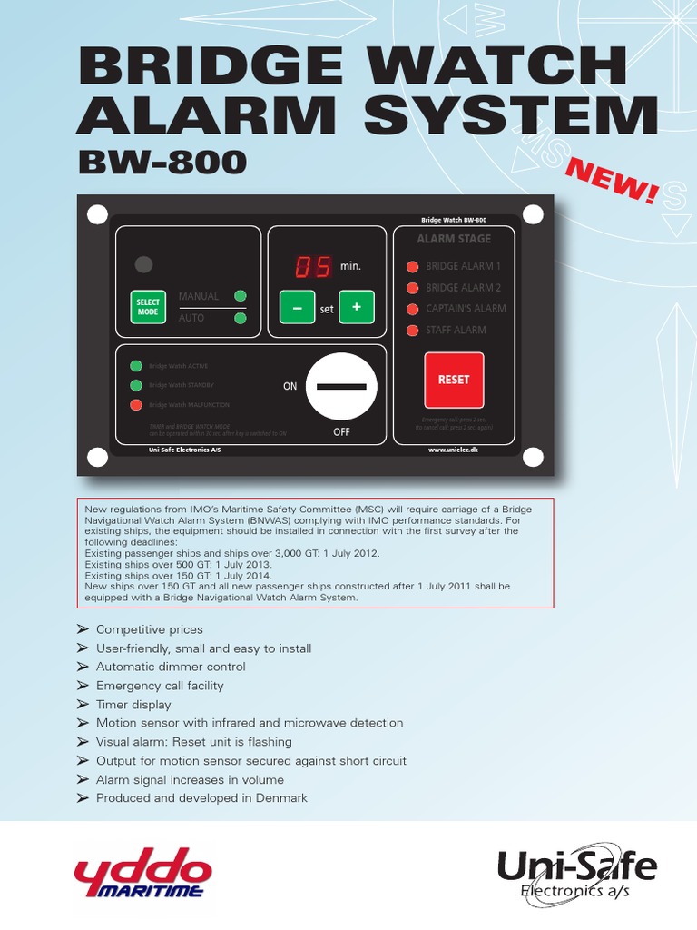 Bridge Watch Alarm System: Bridge Alarm 1 Bridge Alarm 2 Captain'S ...