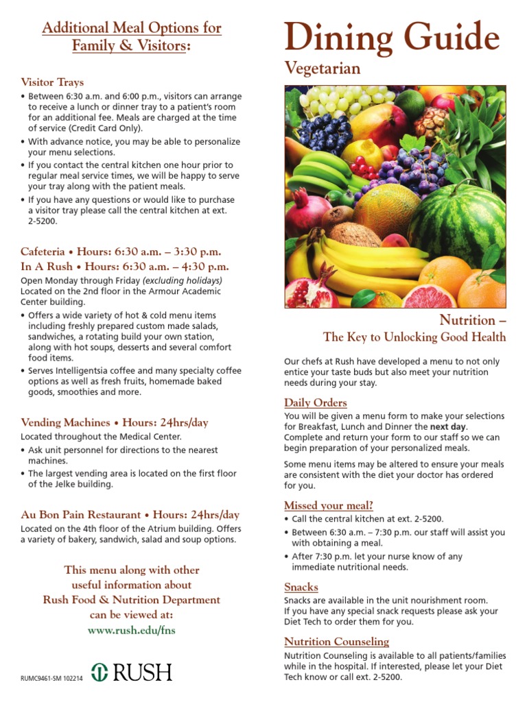 Dining Guide: Vegetarian | PDF | Meal | Lunch