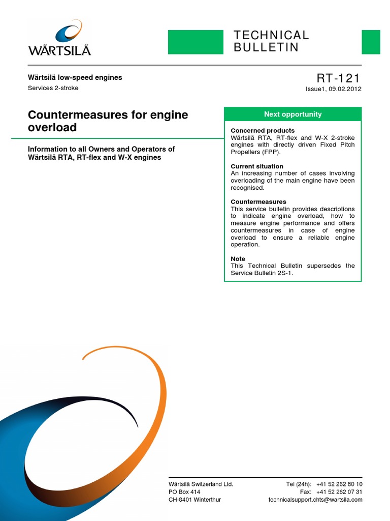 RT-121 - Countermeasures For Engine Overload PDF | PDF | Propeller ...