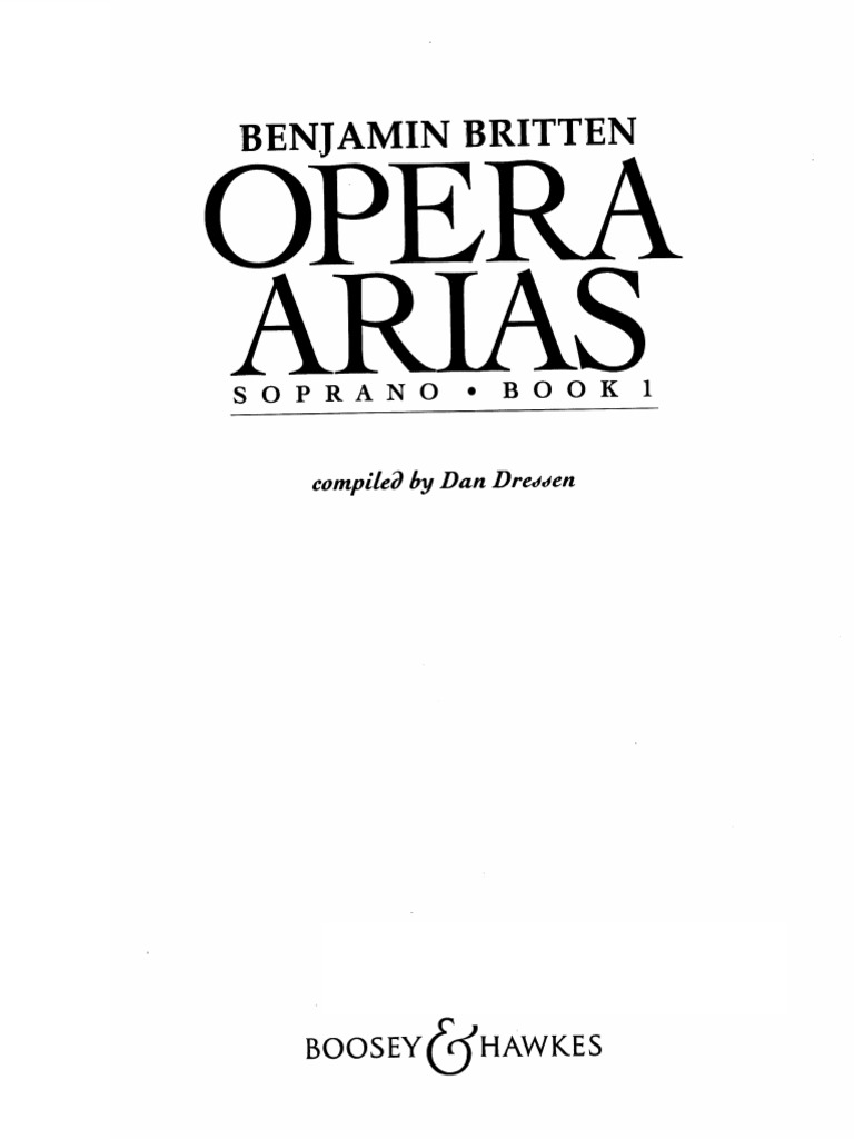 Britten - Opera Arias | PDF