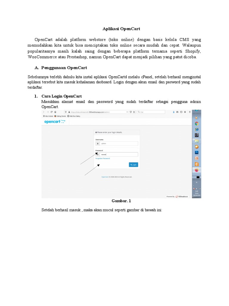Modul Penggunaan OpenCart (PKM) | PDF