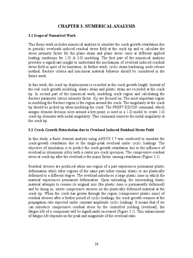 Chapter 3. Numerical Analysis: 3.1 Scope of Numerical Work | PDF ...