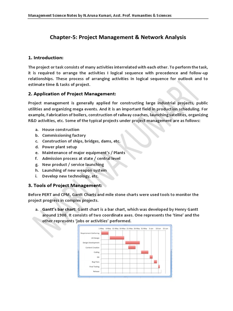 CHAPTER-5 - Project Management | PDF | Project Management | Analysis