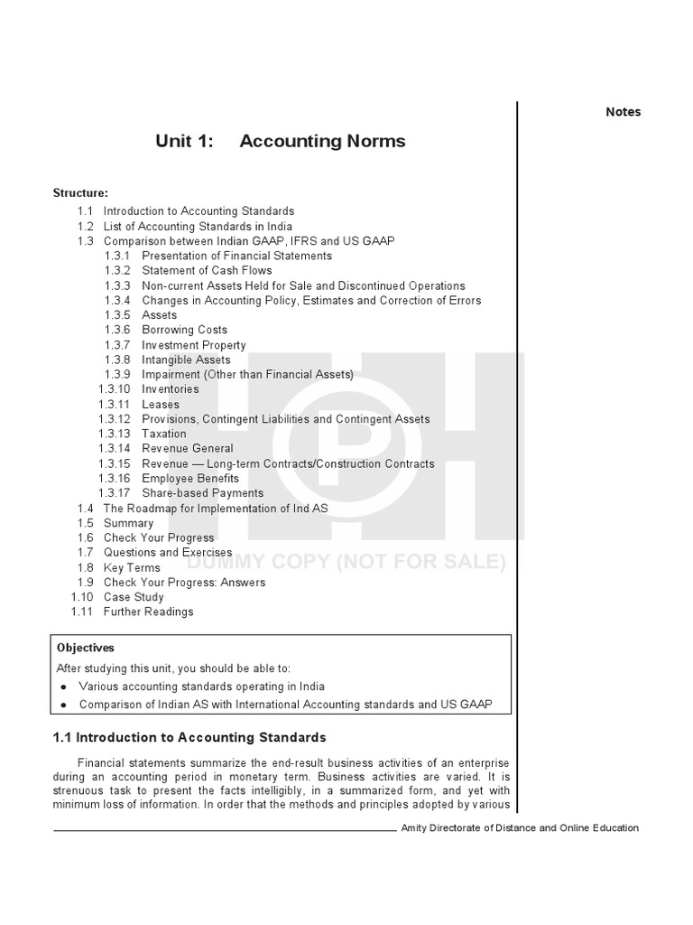 Textual Learning Material - Module 1 | PDF | International Financial Reporting Standards ...