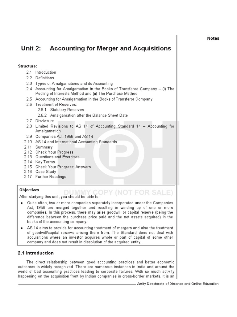 Textual Learning Material - Module 2 | PDF | Consolidation (Business) | Goodwill (Accounting)
