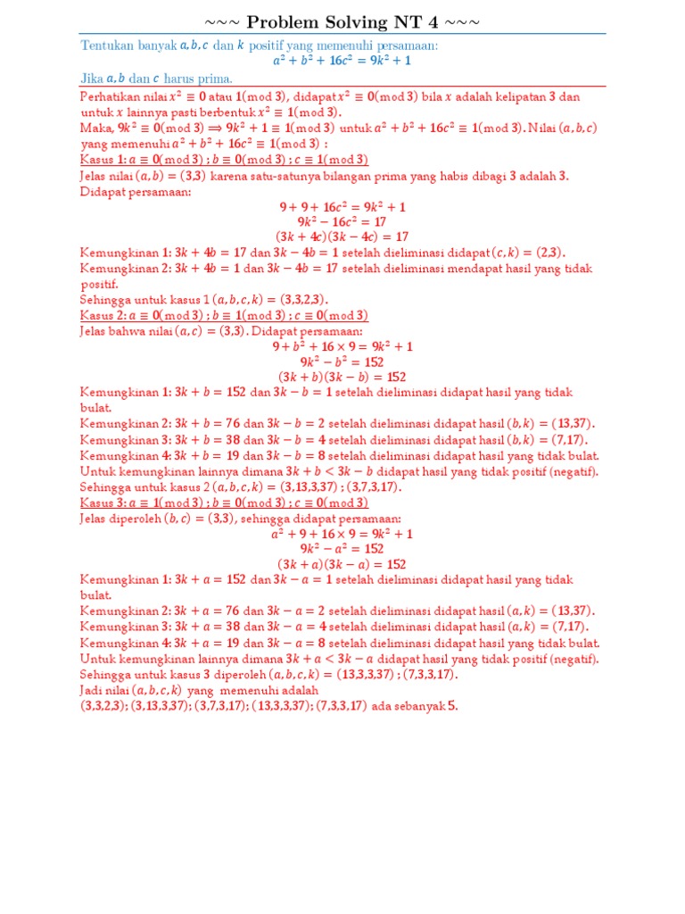 Problem Solving NT 4 PDF | PDF