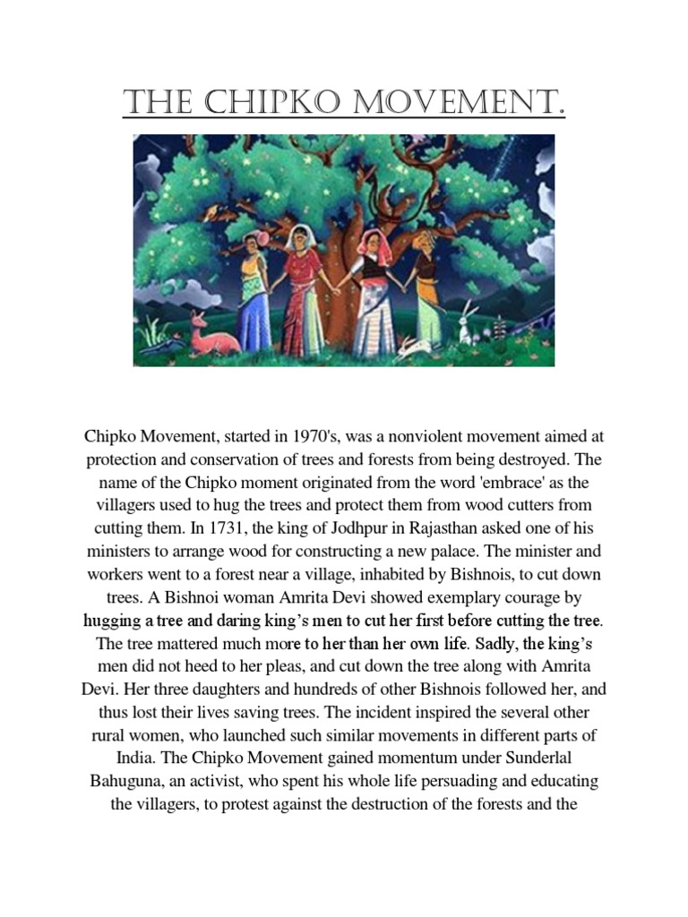 Overview of the Chipko Movement | PDF | Social Movements | Activism