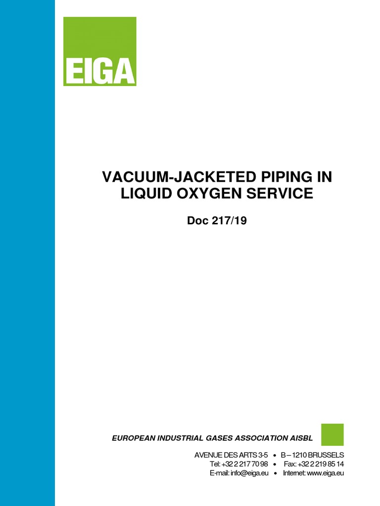 EIGA - Doc - 217 - 19 - Vacuum-Jacketed - Piping - in - Liquid - Oxygen ...