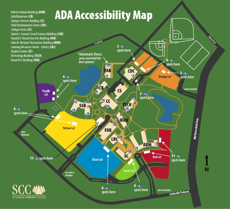 ADA Accessibility Map for Mid Rivers Mall and Surrounding Areas | PDF
