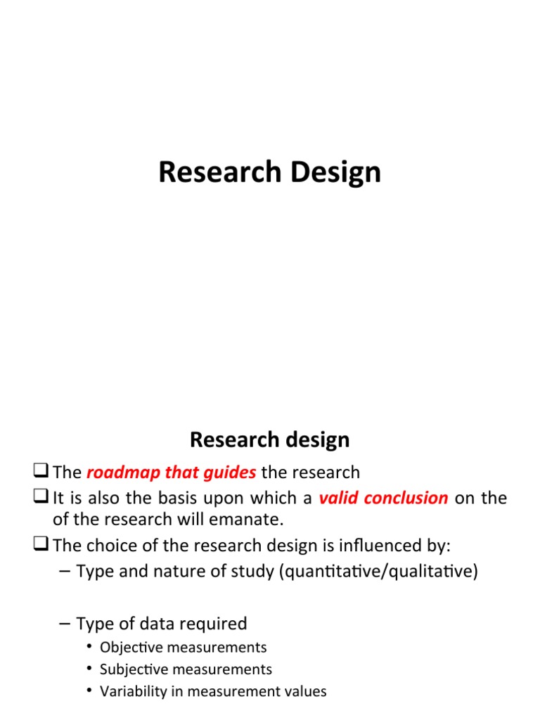 Research Design | PDF | Research Design | Experiment