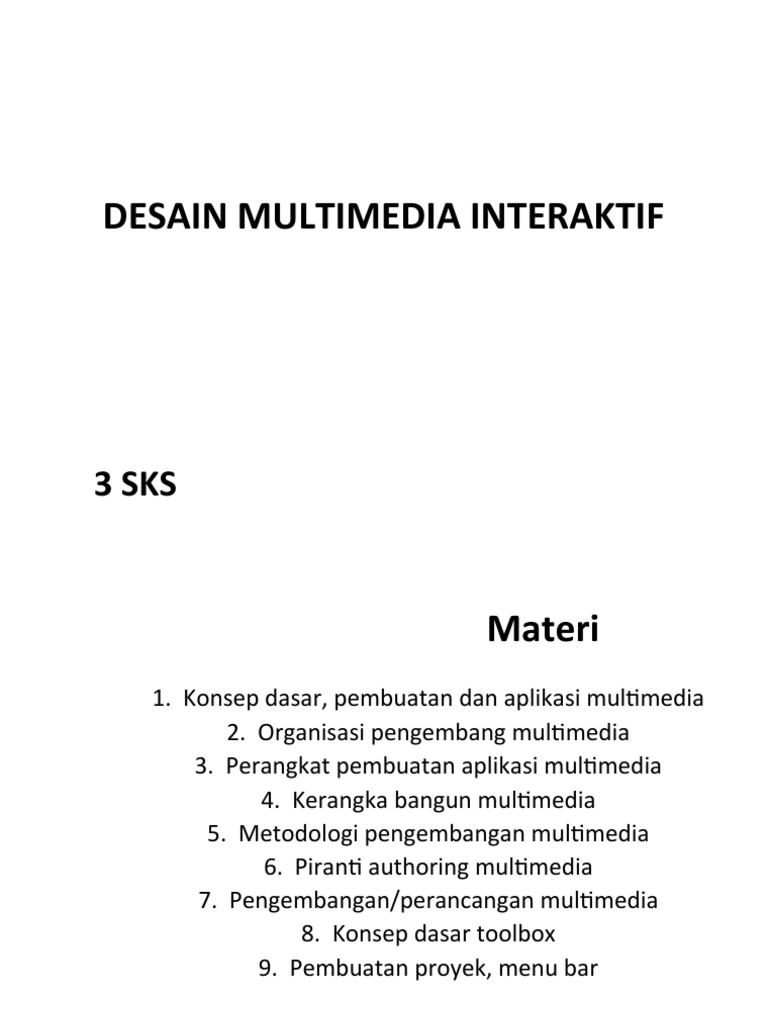 Dasar Desain Multimedia | PDF