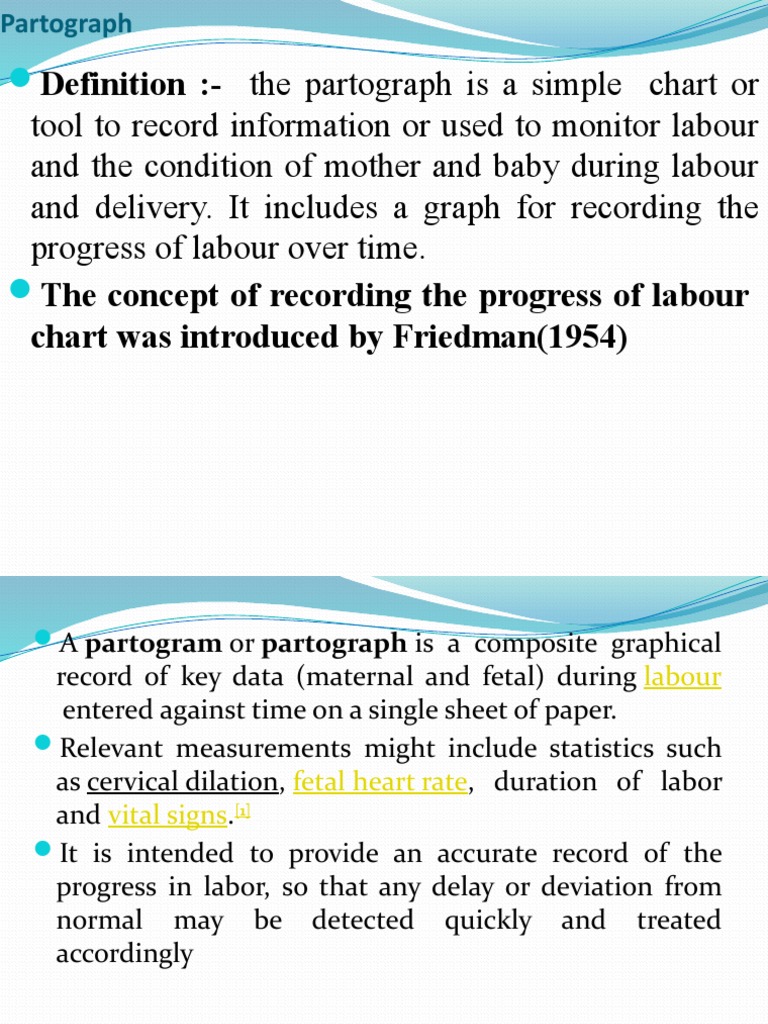 Definition:-The Partograph Is A Simple Chart or | PDF | Childbirth ...