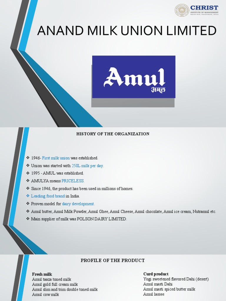 A Comprehensive Overview of Amul: From Its Inception and Products to ...