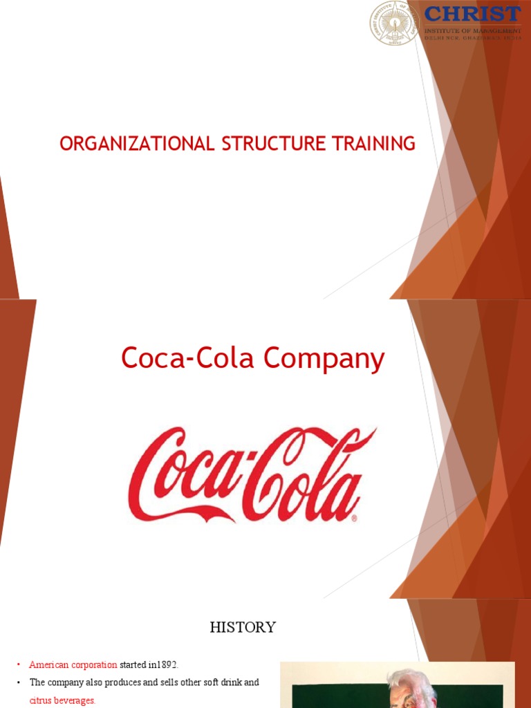 Organizational Structure Training | PDF | The Coca Cola Company | Coca Cola