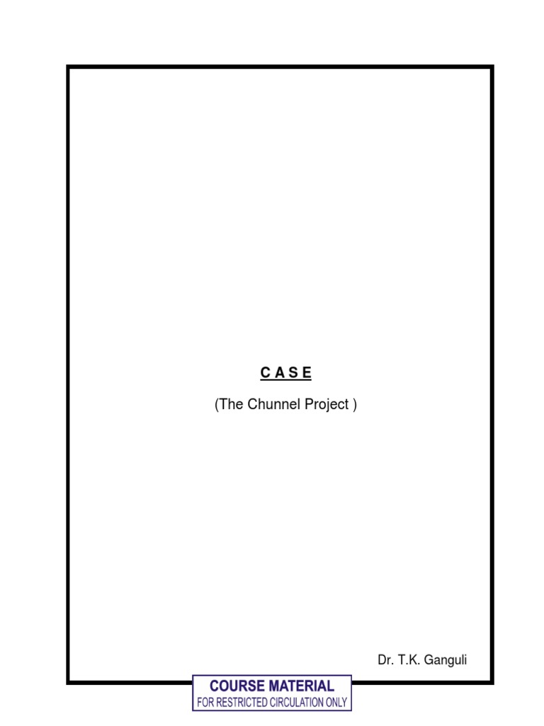 1-The Chunnel - Project - FTA - New PDF | PDF