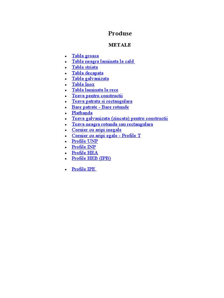 Greutăți și Dimensiuni Metale | PDF